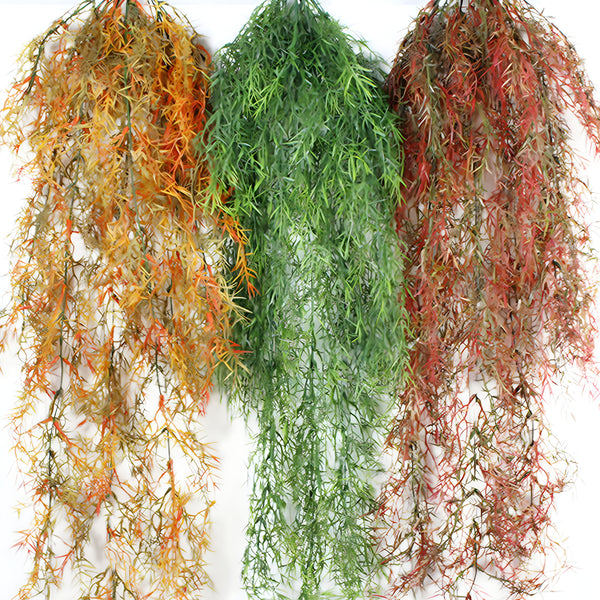 Plastic Hanging Vines Fake Plants for Outdoor Decor - VANRINA