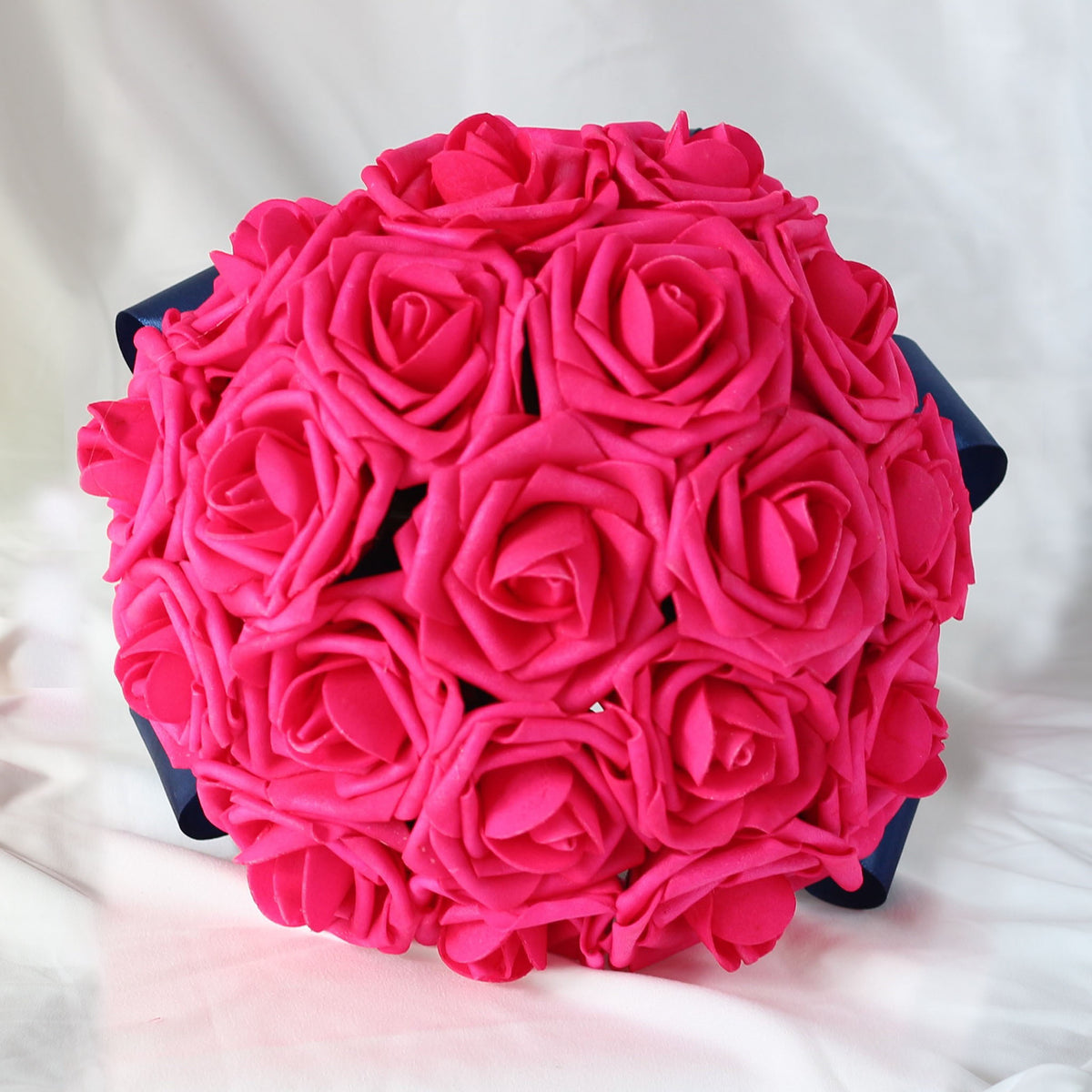 Bridal Hot Pink Bouquets Sets Corsages and Boutonnieres - VANRINA