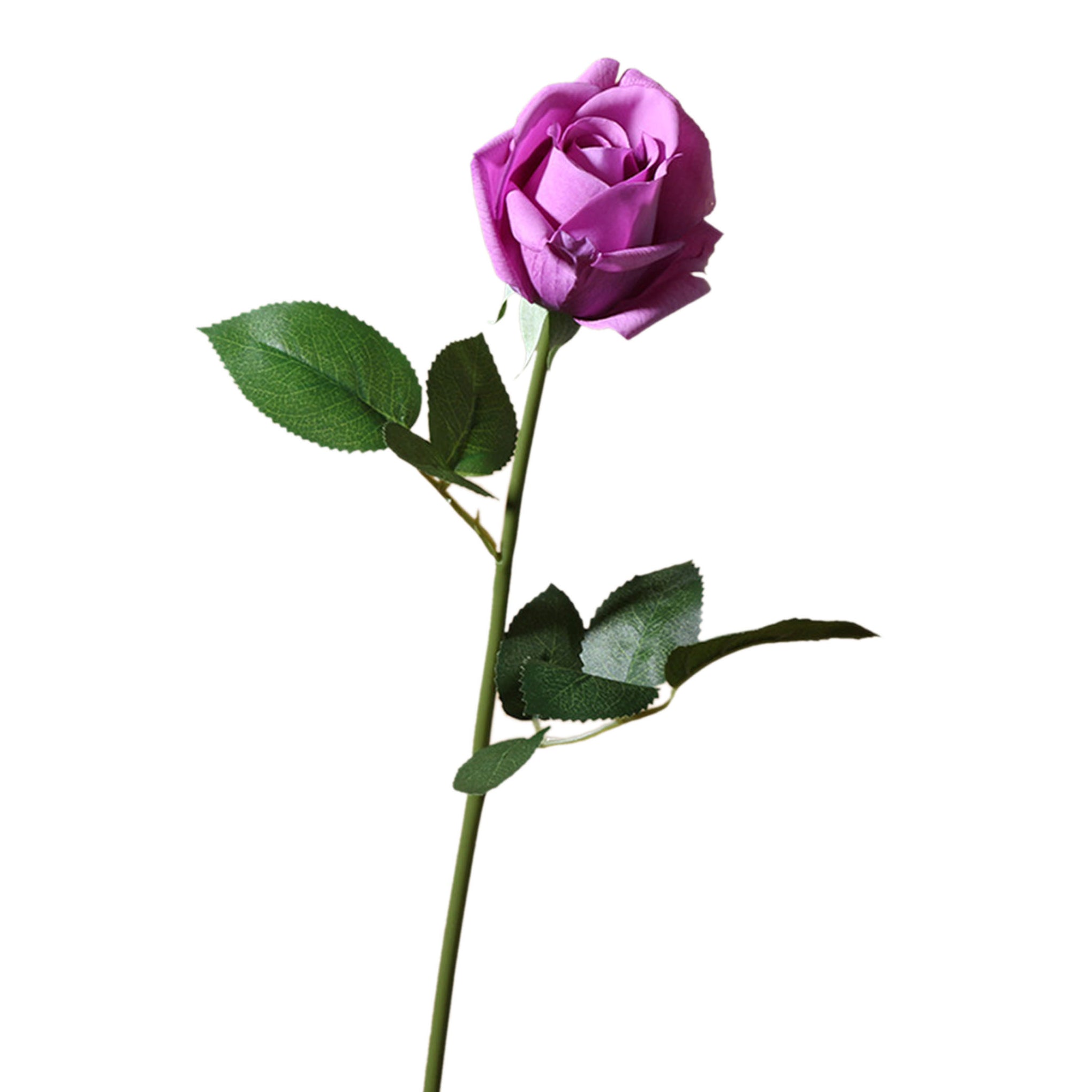 Realistic Flowers Real Touch Half Open Roses 22" - VANRINA