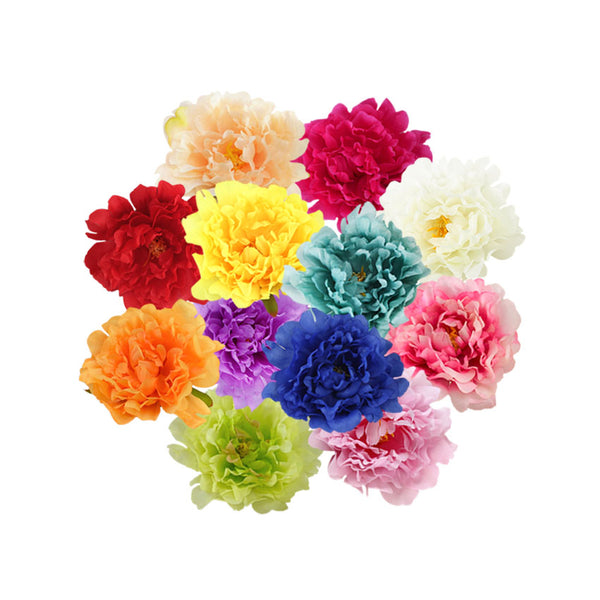 Large Peony Flower Heads 50 Bulk for Flowe Wall Backdrops - VANRINA