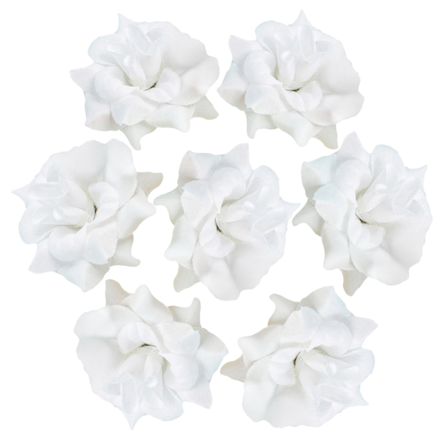 Small Silk Roses Flowers in Bulk Flocking Flowers 100 pcs for Hairpins ...