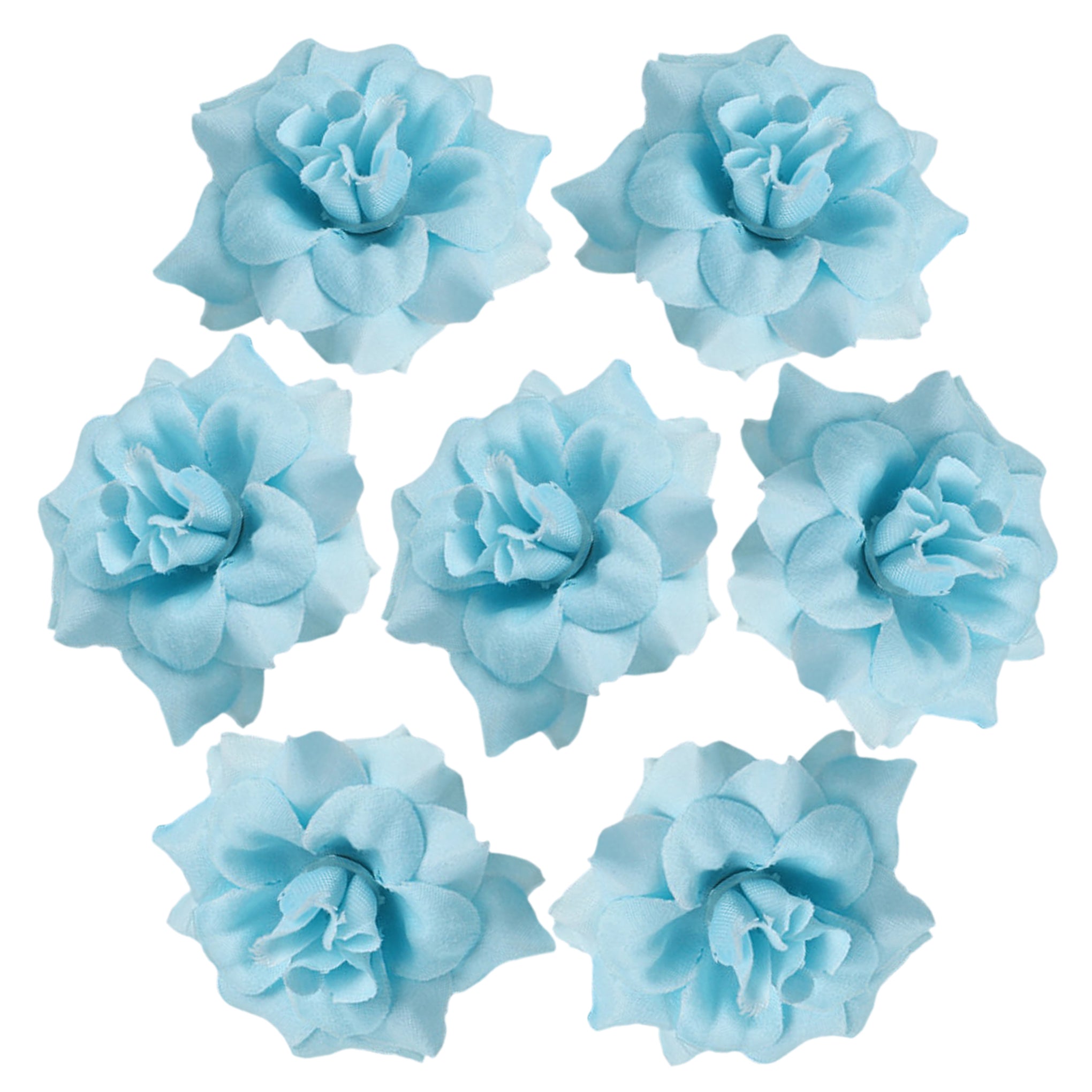 Small Silk Roses Flowers in Bulk Flocking Flowers 100 pcs for Hairpins ...
