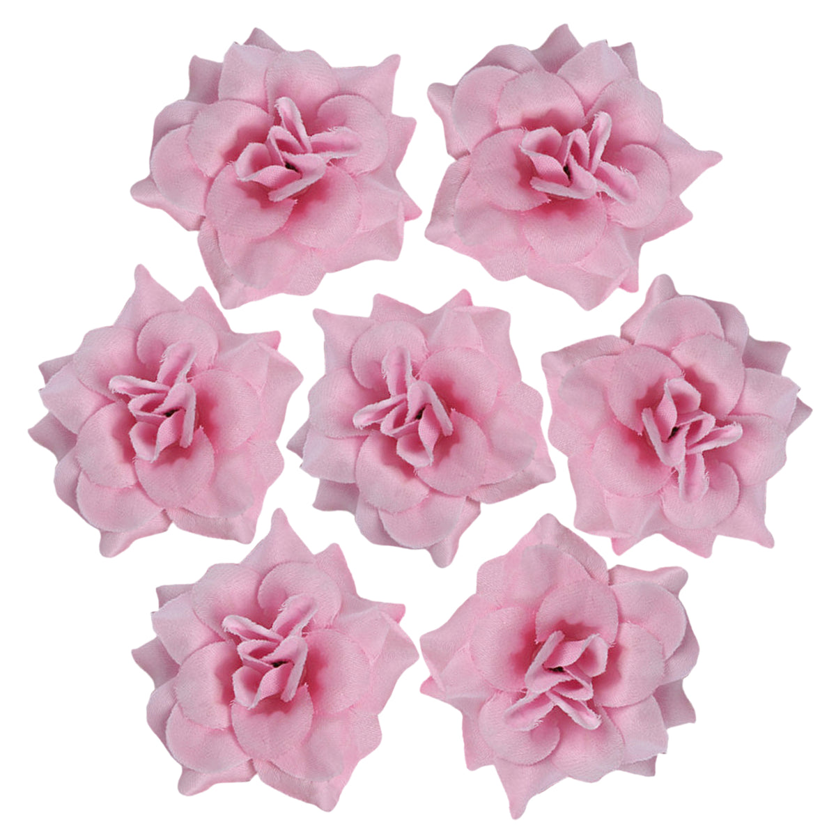 Small Silk Roses Flowers in Bulk Flocking Flowers 100 pcs for Hairpins ...