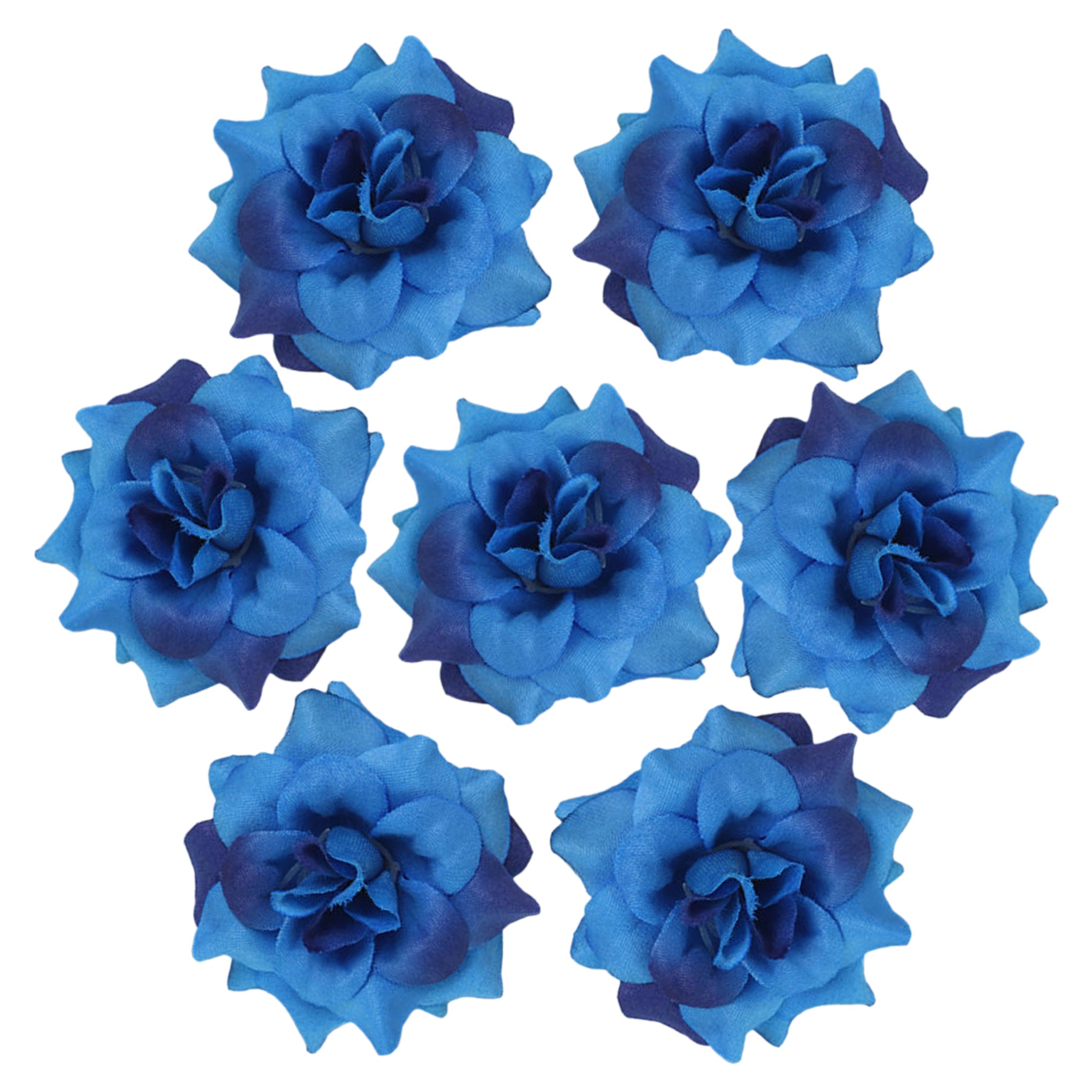 Small Silk Roses Flowers in Bulk Flocking Flowers 100 pcs for Hairpins ...