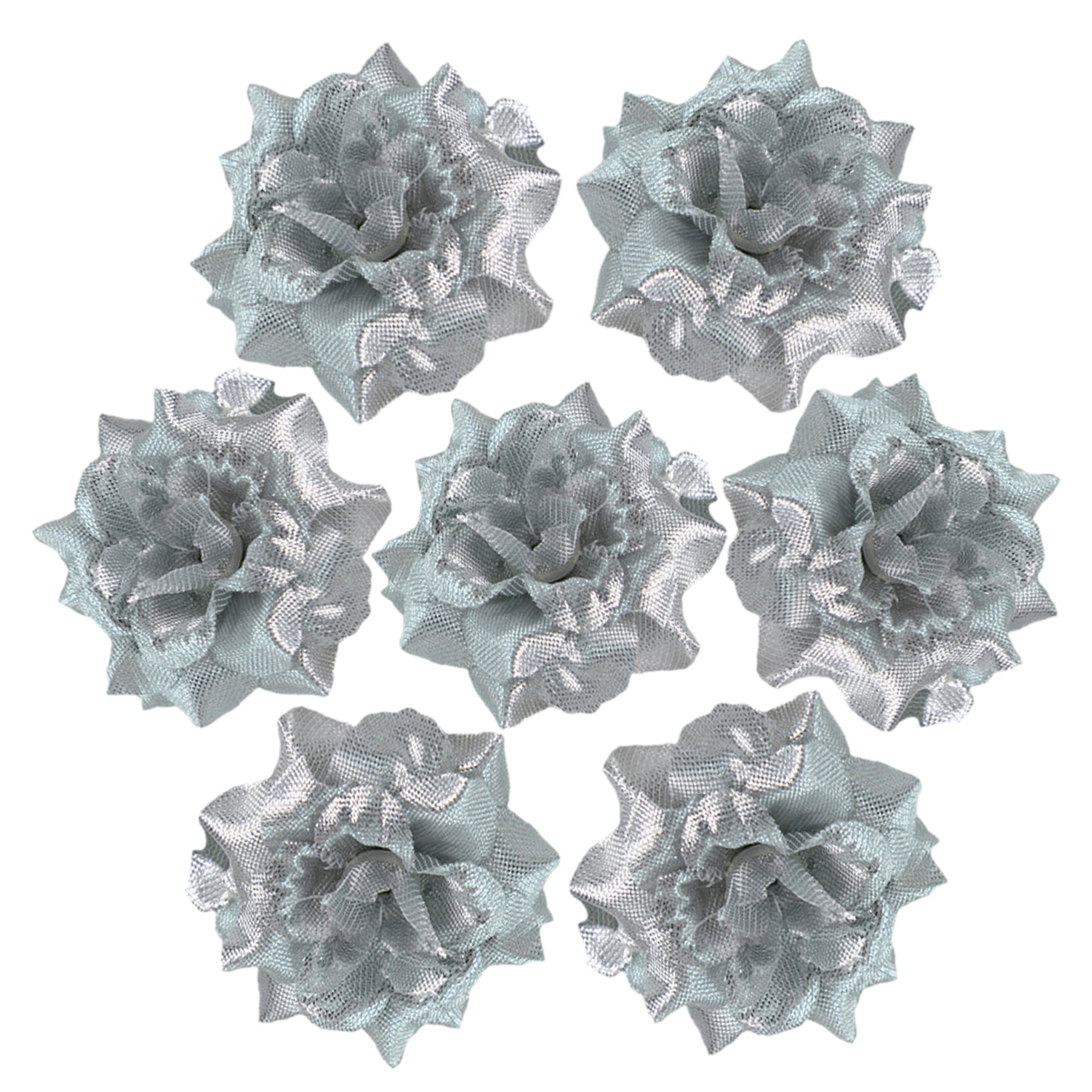 Small Silk Roses Flowers in Bulk Flocking Flowers 100 pcs for Hairpins ...